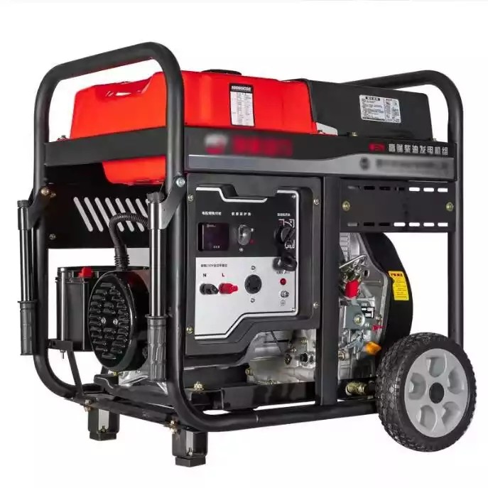 Portable Open Frame Type 9kW Single Phase Diesel Generator